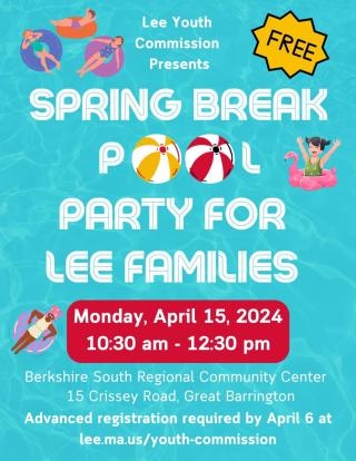 Spring Break Pool Party for Lee Families | Town of Lee MA